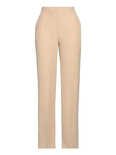 Federica Tosi Straight-leg Crepe Pants - Beige