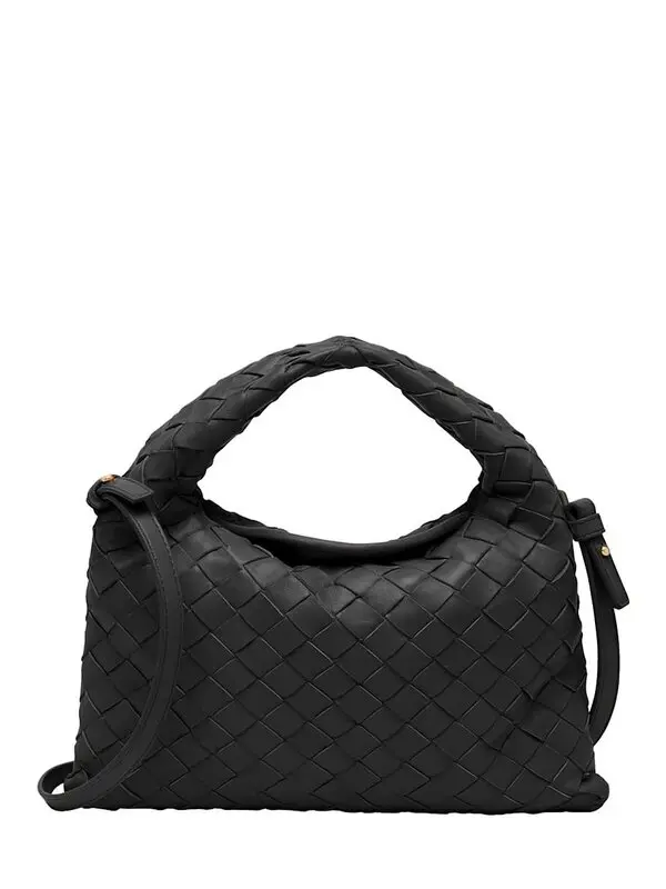 Bottega Veneta Mini Hop Bag - Black Brass