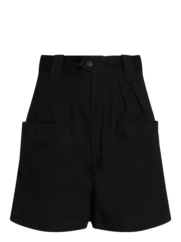 MARANT ETOILE Palinoa Cotton-canvas Shorts - Black