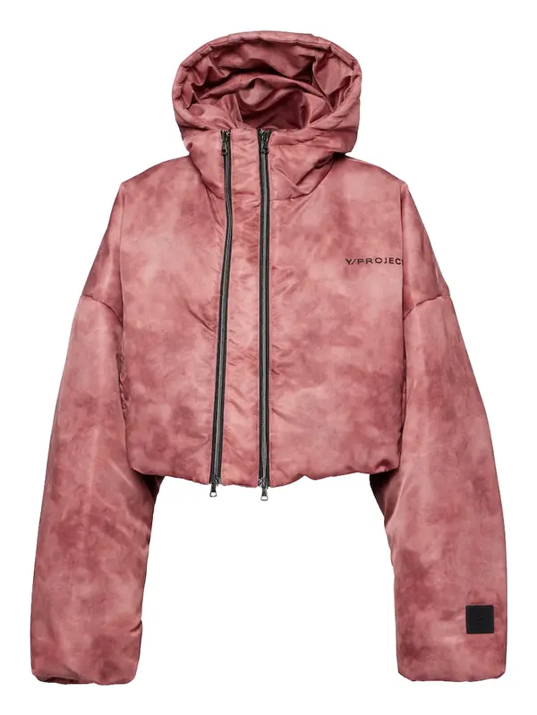 Y/project Cropped Puffer Jacket - Pink