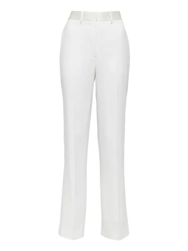 Victoria Beckham High-rise Straight Pants - White