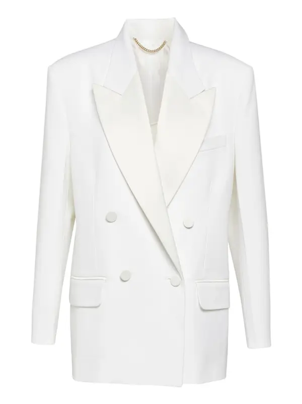 Victoria Beckham Double-breasted Blazer - White