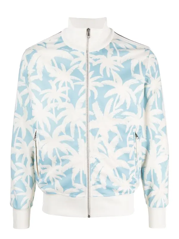 Palm Angels Palms Zip-up Track Jacket - Blue