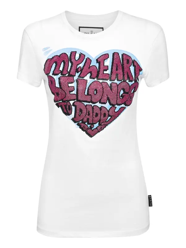 Philipp Plein Pure Crystals-embellished T-shirt - White