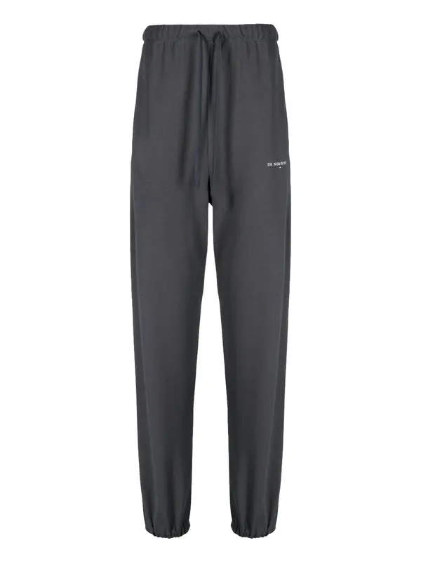 IH NOM UH NIT Logo-print Cotton Track Pants - Grey