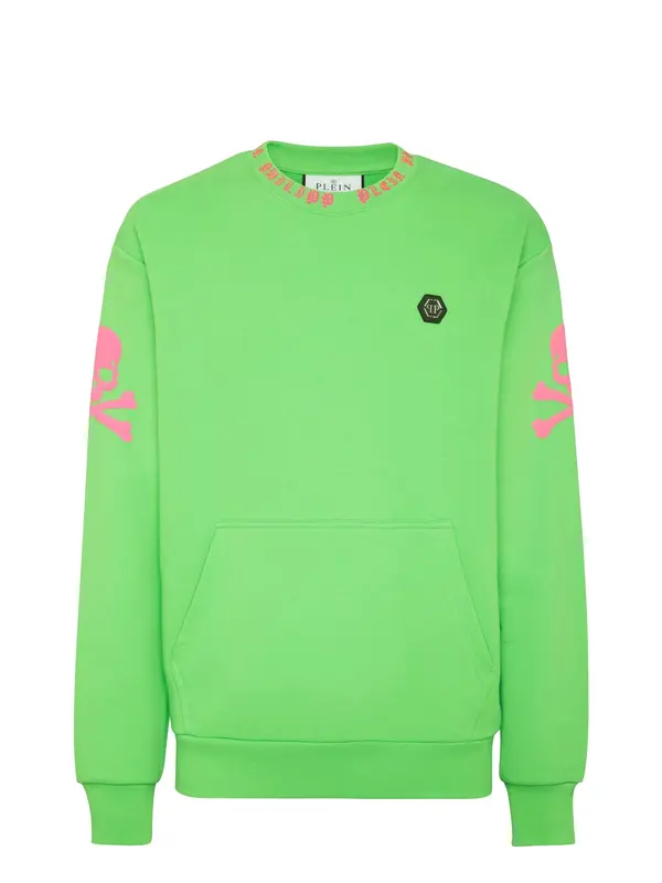 Philipp Plein Skull-print Sweatshirt - Green