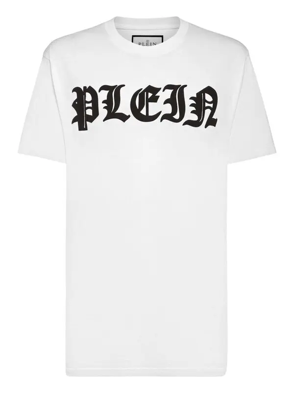 Philipp Plein Gothic Plein Cotton T-shirt - White