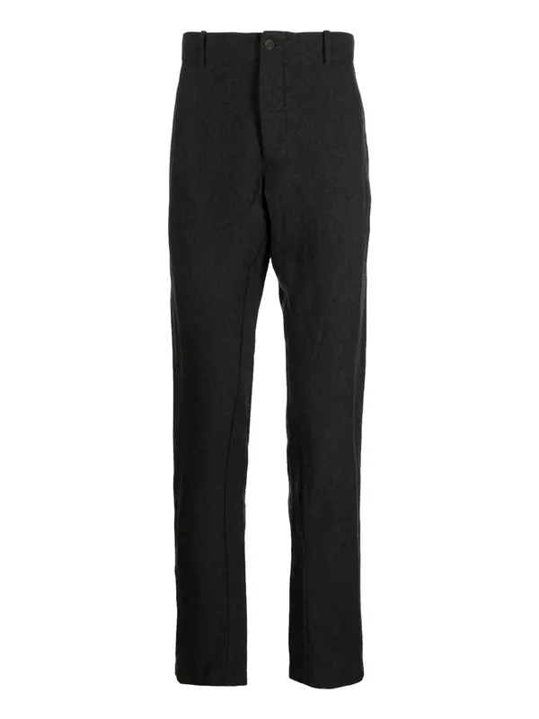 FORME D'EXPRESSION Felted Straight-leg Trousers - Grey