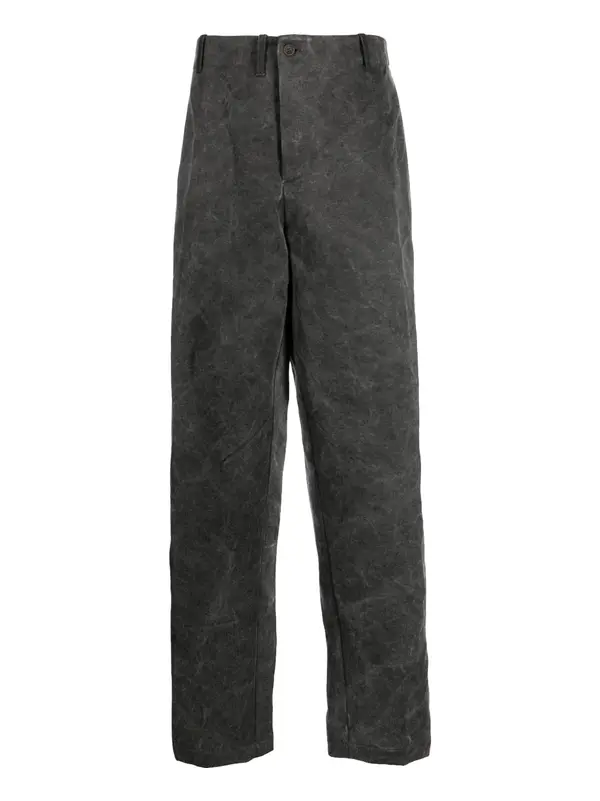 FORME D'EXPRESSION Tie-dye Cotton Trousers - Grey