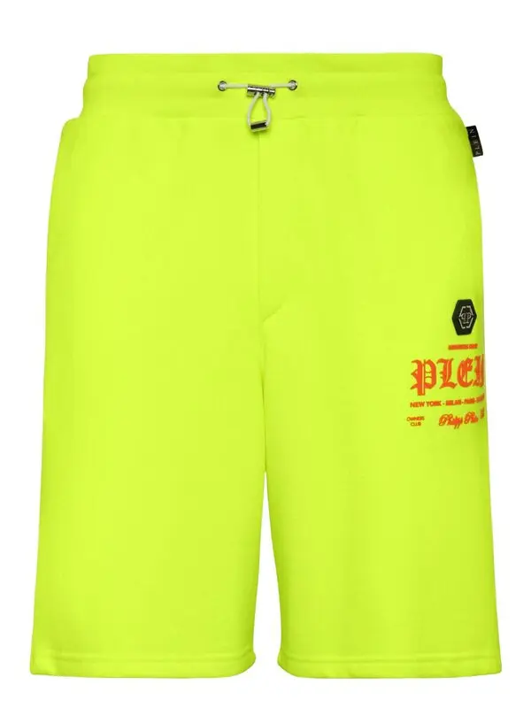 Philipp Plein Logo-embossed Track Shorts - Yellow