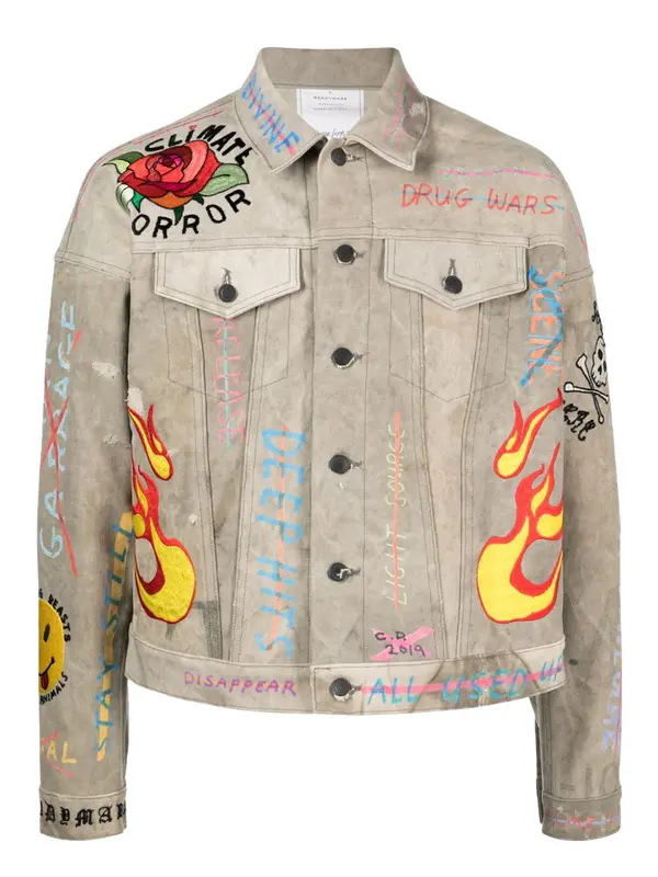 Readymade Graphic-print Jacket - Neutrals