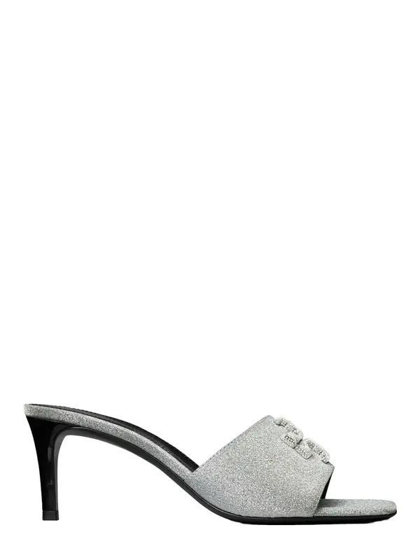 Tory Burch 65mm Eleanor Pave Sandals - Silver