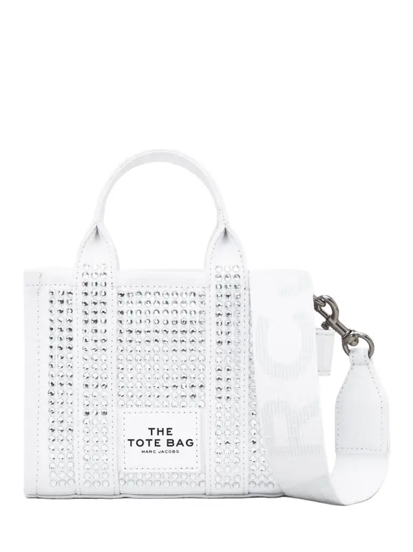 Marc Jacobs Crystal Canvas Crossbody Tote - White