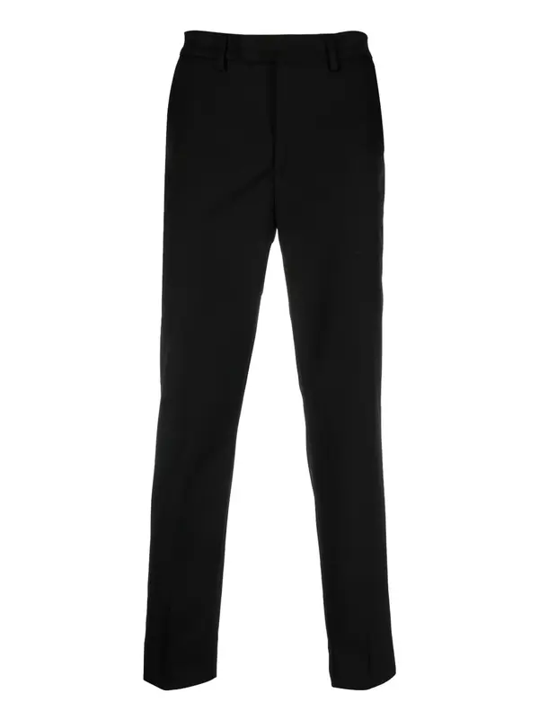 Barena Venezia Pressed-crease Straight-leg Trousers - Black