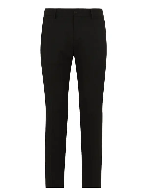 Dolce & Gabbana Low-waist Wool-blend Trousers - Black