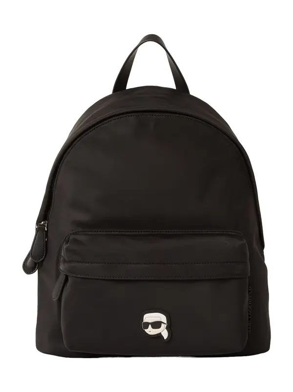 Karl Lagerfeld Ikon Appliqué Backpack - Black