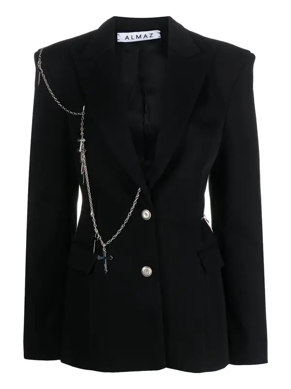 ALMAZ Chain-link Blazer - Black