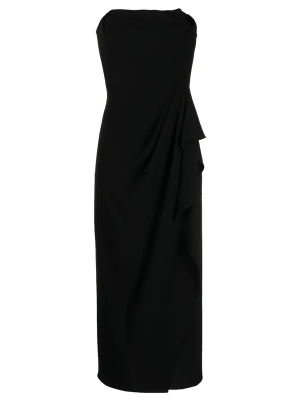 Simkhai Keelan Draped-detail Dress - Black