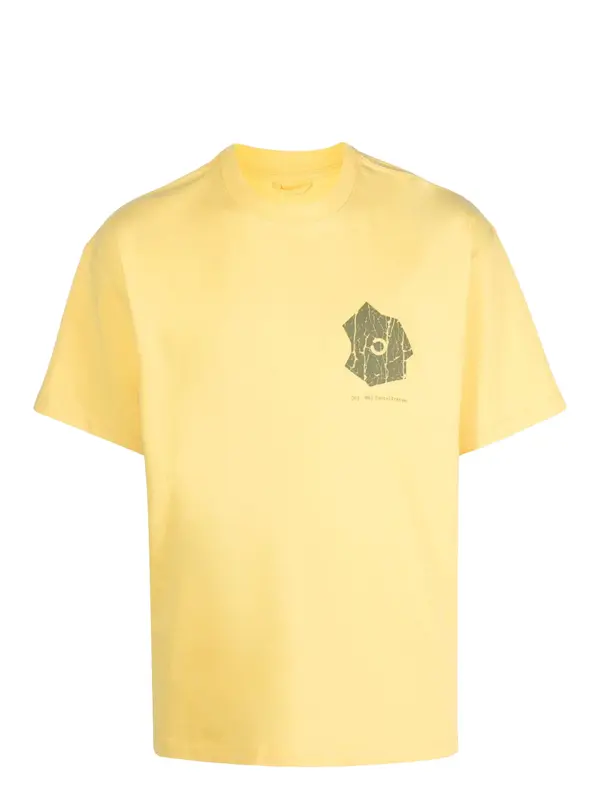 OBJECTS IV LIFE Logo-print Crewneck T-shirt - Yellow