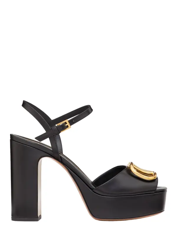 Valentino Garavani 115mm Vlogo Signature Sandals - Black