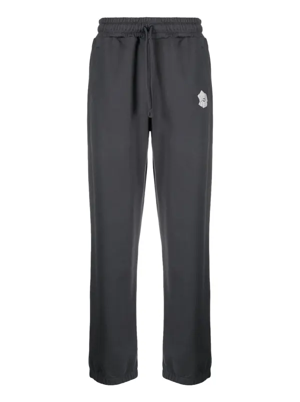 OBJECTS IV LIFE Logo-print Cotton Track Pants - Grey