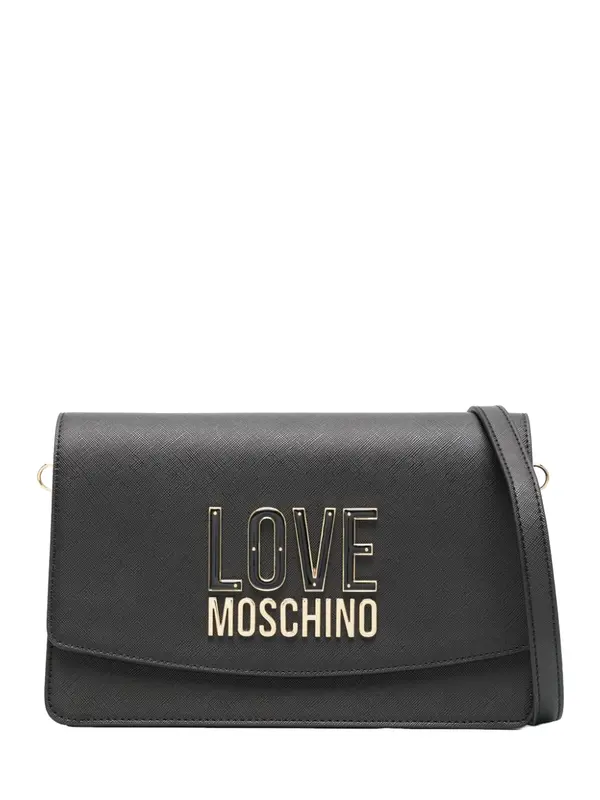 Moschino Logo-lettering Shoulder Bag - Black