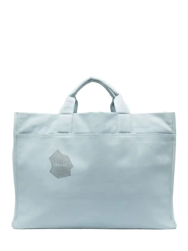 OBJECTS IV LIFE Logo-print Cotton Tote Bag - Grey