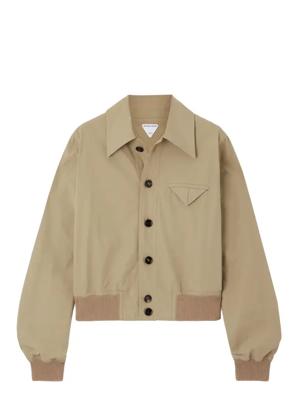 Bottega Veneta Cotton-blend Jacket - Brown