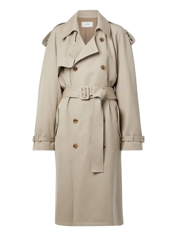 THE ROW June Belted Cotton-gabardine Trench Coat - Brown