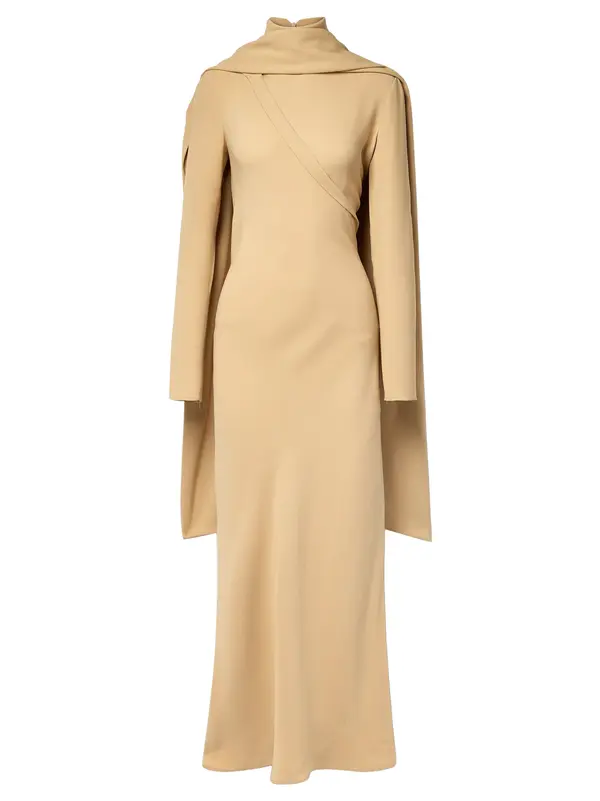THE ROW Pascal Draped Silk-crepe Maxi Dress - Yellow