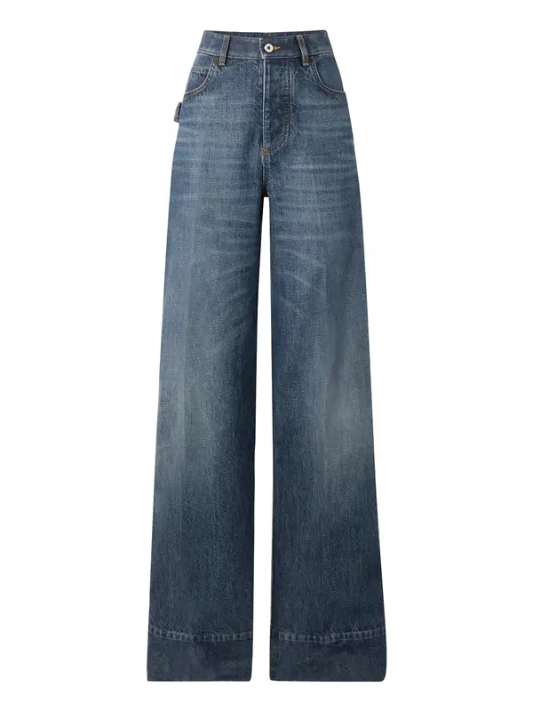 Bottega Veneta High-rise Straight-leg Jeans - Blue