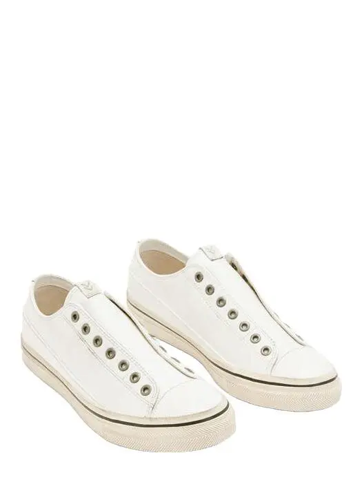 John Varvatos Laceless Low Top Sneaker - White