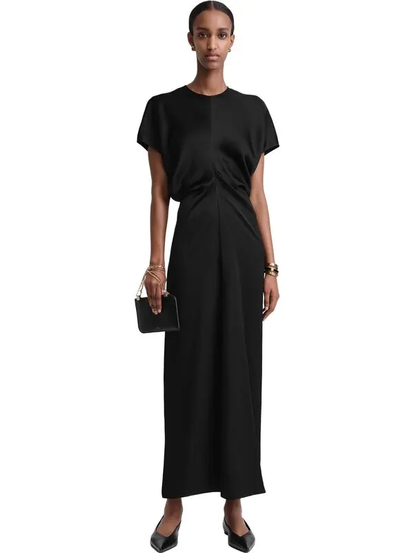 TOTEME Slouch Waist Maxi Dress - Black