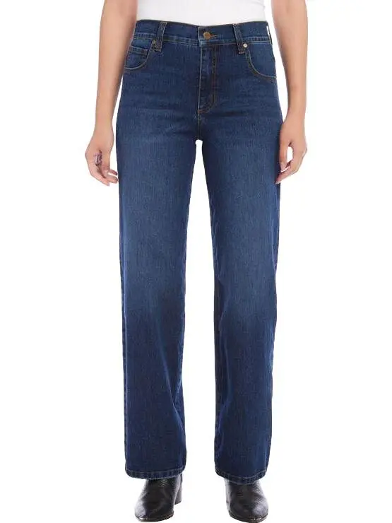 Karen Kane Wide Leg Jeans - Denim