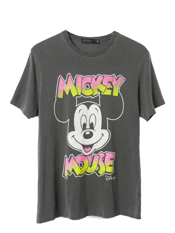 Junk Food X Disney Retro Mickey Graphic T-shirt - Vintage Black