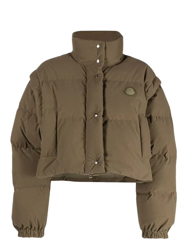 Moncler Grenadelle Convertible Puffer Jacket - Green