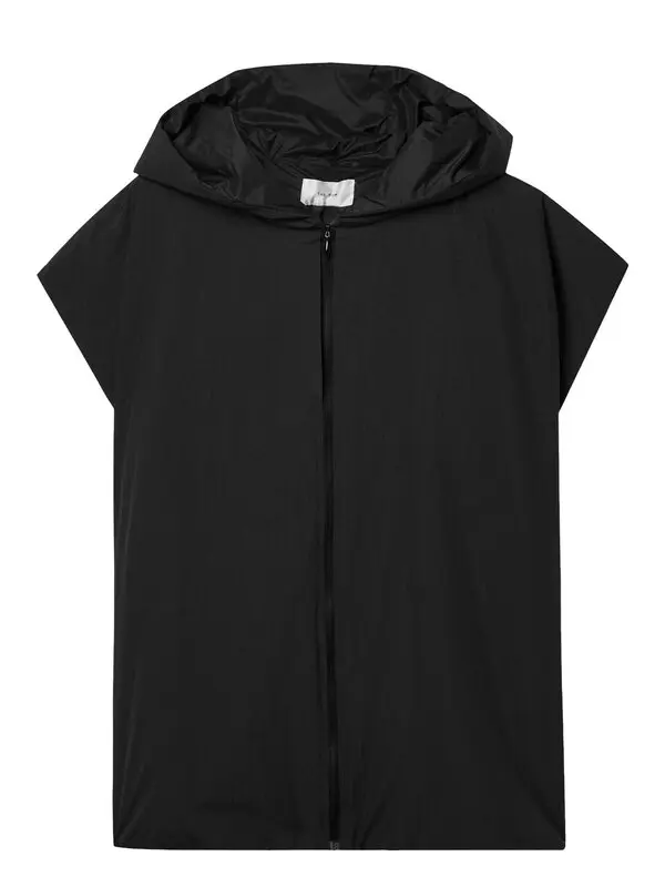 THE ROW Ledan Hooded Padded Vest - Black