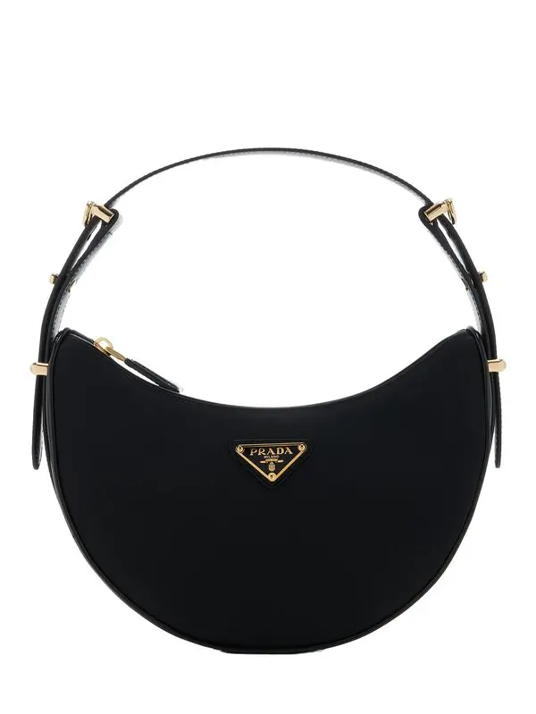 Prada Arqué Re-nylon Shoulder Bag - Black
