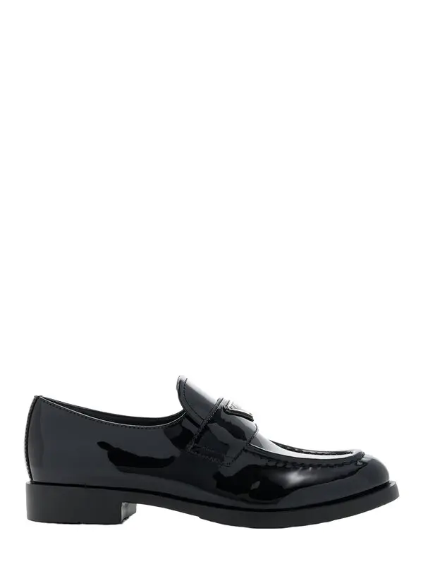 Prada Patent Leather Loafers - Black