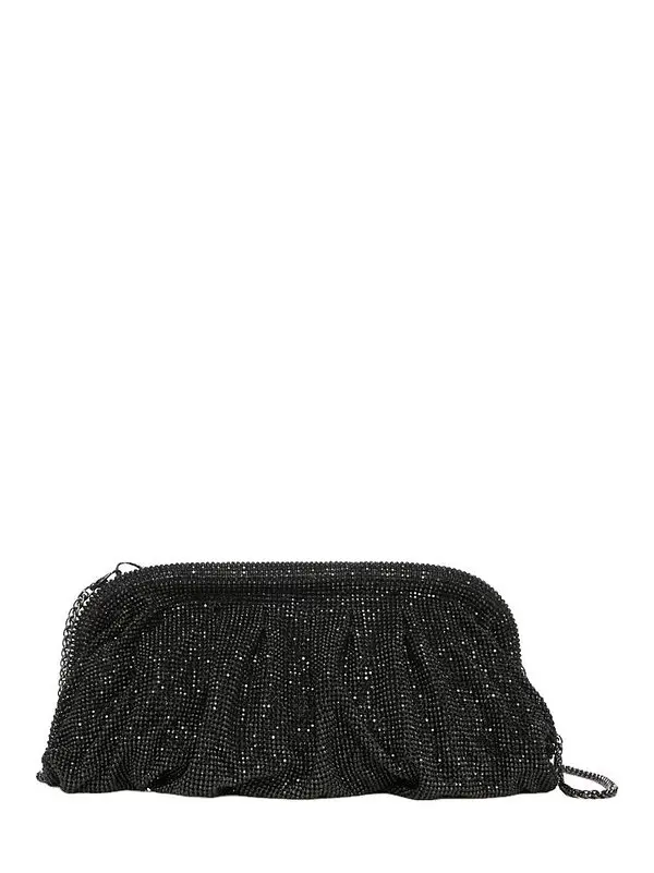 Aqua Irina Evening Clutch - Black