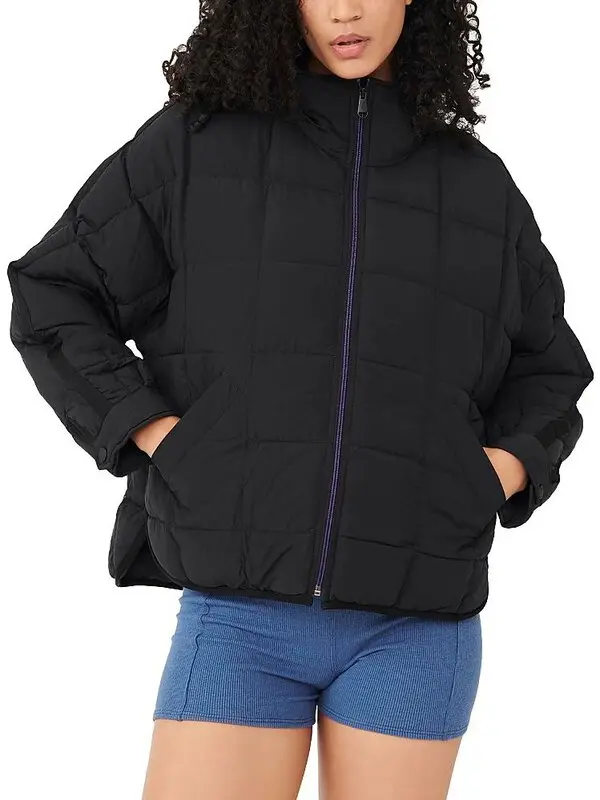 Free People Pippa Packable Puffer Jacket - Black