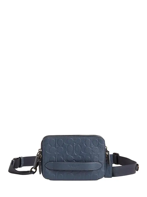 COACH® Restored Charter Crossbody In Signature Leather - Dark Denim