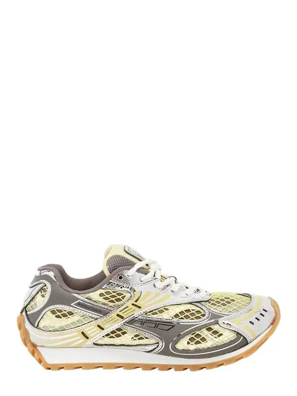 Bottega Veneta Orbit Metallic Net Runner Sneakers - Zesty Basa