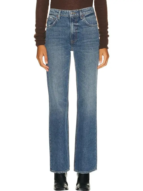 GRLFRND Melanie Petite High-rise Boot Cut Jeans - Los Feliz