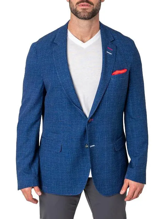 MACEOO Unconstructed Squared Blazer - Blue