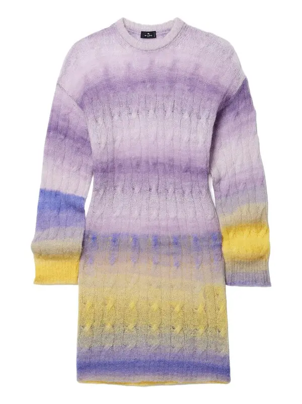 Etro Dégradé Cable-knit Sweater - Multi