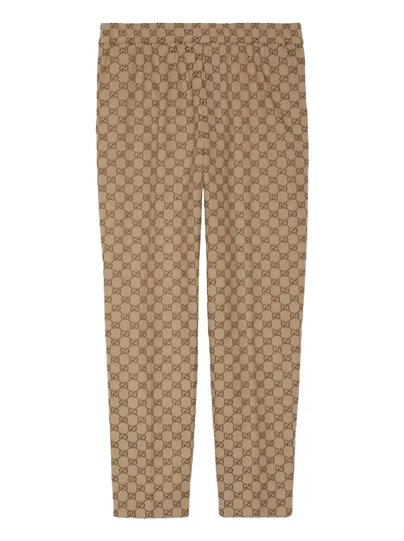 Gucci Gg Canvas Jogging Pant - Beige