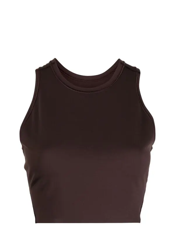 On T-movement Training Tank Top - Brown