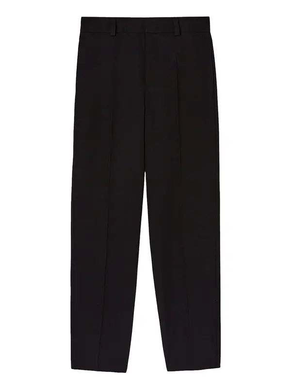 JIL SANDER Straight-leg Wool Trousers - Black