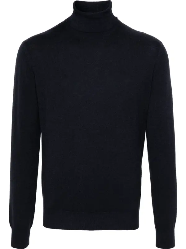 DELL'OGLIO Roll-neck Jumper - Blue